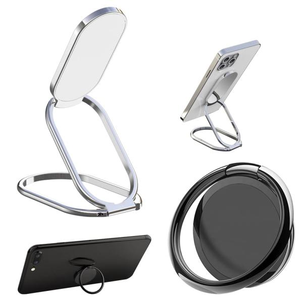 商品名:  AFUNTA 2 PCS Ring Cell Phone Holder, 360°Foldable Rotating Phone Stand Metal Finger Ring Phone Grip for Magnetic C...