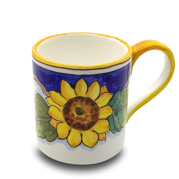 商品名:  Italian Ceramic Coffee Mug Lemon Blue - 11 oz Hand Painted Tea Cups Design for Kitchen - Made in ITALY Tuscany - I...