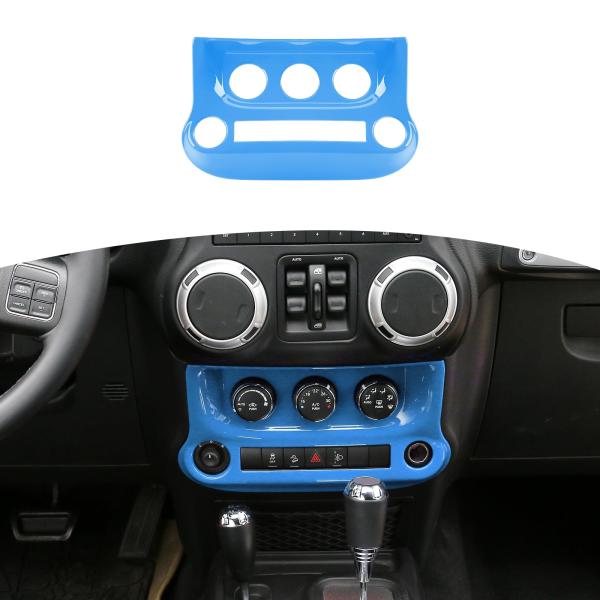 商品名:  RT-TCZ for Wrangler JK Dash Air Conditioning Switch Panel Cover Trim for Jeep Wrangler JK JKU 2011-2017 Baby Blue ...