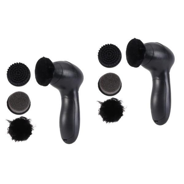 商品名: USHOBE 電動シューポリッシャー ブラシキット 2セット 電動シュークリーナー シューシャイナー ダストクリーナー ポータブルハンドヘルドマシン レザーシューズ研磨用 2 Sets Electric Shoe Shiner L...