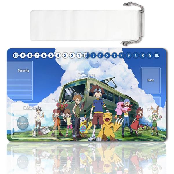 商品名: ボードゲーム DTCG プレイマット テーブルマット ゲームサイズ 60x35cm マウスパッド デジモンTCG CCG RPG対応 (781254) LIUYANZE Board Game DTCG Playmat Table ...