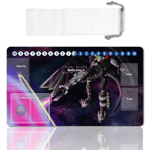 商品名: ボードゲーム DTCG プレイマット テーブルマット ゲームサイズ 60x35cm マウスパッド デジモンTCG CCG RPG対応 (50084340) LIUYANZE Board Game DTCG Playmat Tabl...