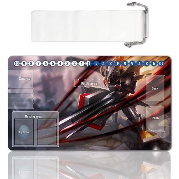 商品名: ボードゲーム DTCG プレイマット テーブルマット ゲームサイズ 60x35cm マウスパッド デジモンTCG CCG RPG対応 (692925) LIUYANZE Board Game DTCG Playmat Table ...