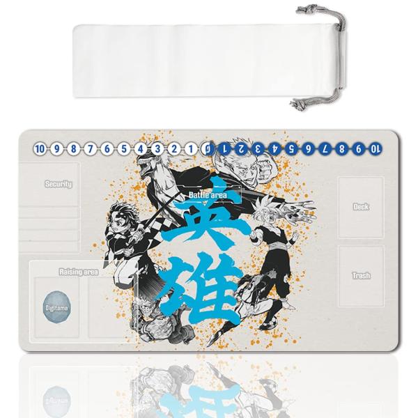 商品名: ボードゲーム DTCG プレイマット テーブルマット ゲームサイズ 60X35cm マウスパッド デジモンTCG CCG RPG対応 (5521271) LIUYANZE Board Game DTCG Playmat Table...
