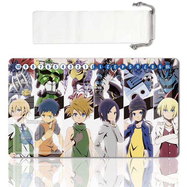 商品名: LIUYANZE ボードゲーム DTCG プレイマット テーブルマット ゲームサイズ 60X35cm マウスパッド Digimon TCG CCG RPG対応 (50084639) LIUYANZE Board Game DTCG...