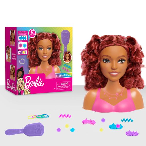商品名: Just Play Barbie Small Styling Head - Mc Styling Heads, Ages 3 Up Barbie Small Styling Head and Accessories, Brown ...
