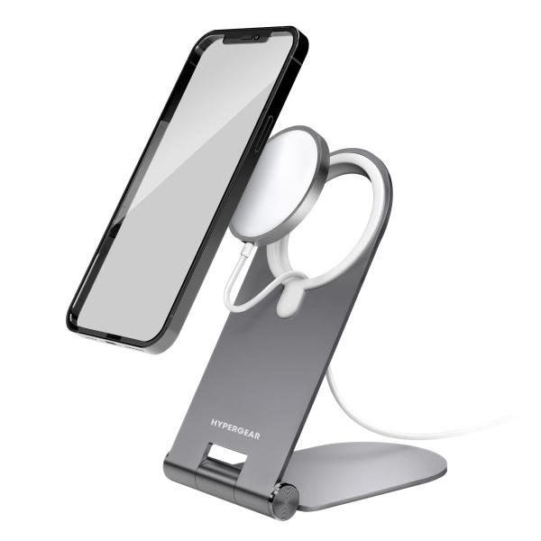 商品名:  iPhone Desktop Stand for MagSafe Charger Magnetic Charging Dock Cord Holder for Desk Portable &amp; Foldable for i...