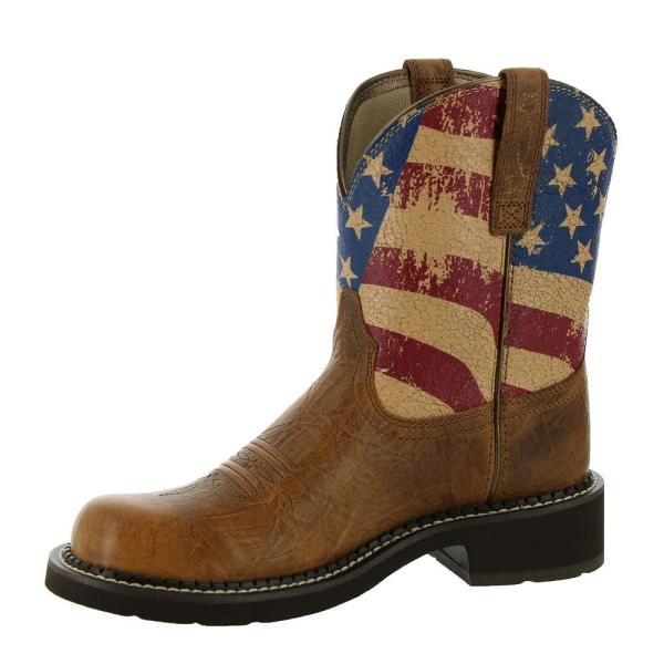 商品名:  Ariat Womens Fatbaby Heritage Patriot Western Boot Crackled Tumeric/Splattered Flag 9ブランド: Ariat商品サイズ: 9高さ: 35.9cm...