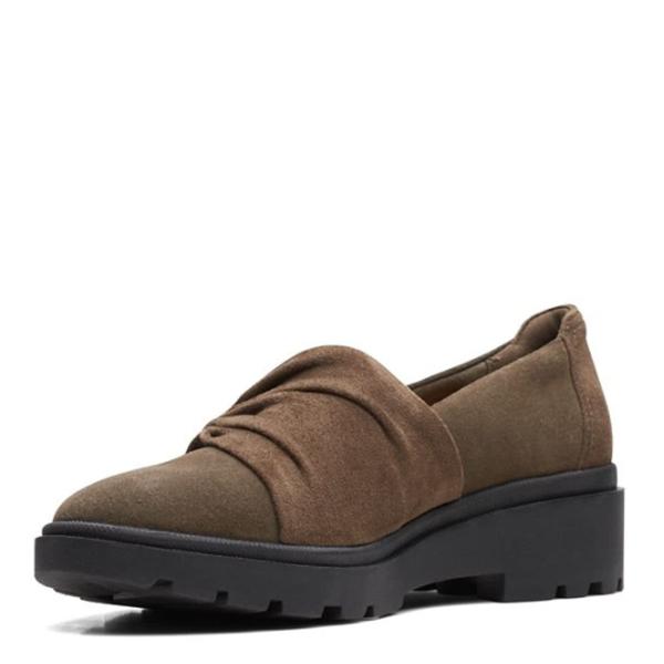 商品名: Clarks Women's Calla Style Loafer Flat, Dark Olive Suede, 7 Wide Clarks Women's Calla Style Loafer Flat, Dark Olive...