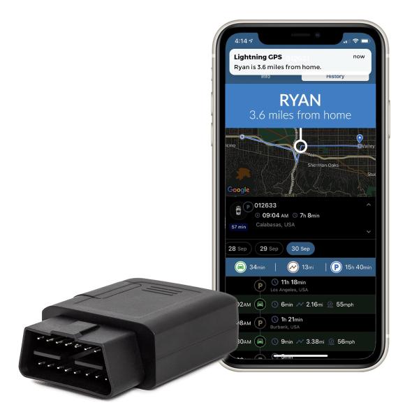 商品名: Lightning GPS OBD-II リアルタイムGPSトラッカー 車載GPSトラッカーデバイス GPSトラッカー 車載トラッキングデバイス 隠しGPSトラッキングデバイス カートラッカーデバイス 定期購入が必要 Lightn...