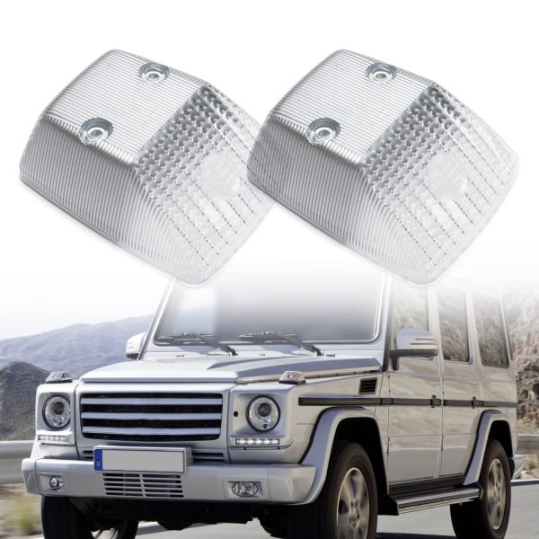 商品名: NSLUMO フロントウィンカーライトハウジング メルセデスGクラスベンツ W463 G55 G63 AMGユーロクリアレンズ サイドウィングシグナルウィンカー パーキングマーカー ランプカバー OEM 交換用 NSLUMO Fr...