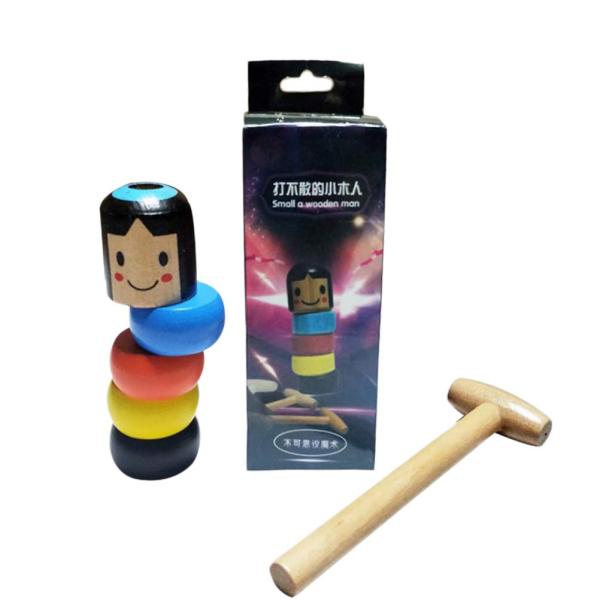商品名:  Mingkai Interesting Magic Toy,Little Wooden Man, Who Cant Beat, Little Unbreakable Wooden Man Magic Toy Stage Magi...