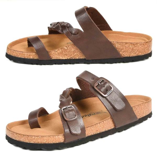 商品名: AEROTHOTIC Seraph Women's Cork Footbed Comfort Summer Slide Sandals (8, Seraph Brown, numeric_8) AEROTHOTIC Seraph ...