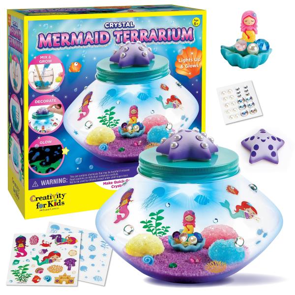 商品名: クリスタル マーメード テラリウム ( Creativity for Kids Crystal Mermaid Terrarium ) 工作 キット おもちゃ 実験 観察 結晶 知育 学習 手作り デコレーション オリジナル 個性...