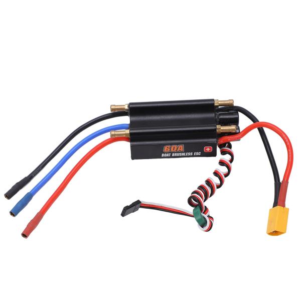 商品名: VGEBY 防水RCボートESC、60Aブラシレス電子スピードコントローラー XT60プラグBECスイッチ付き VGEBY Waterproof RC Boat ESC, 60A Brushless Electronic Spee...