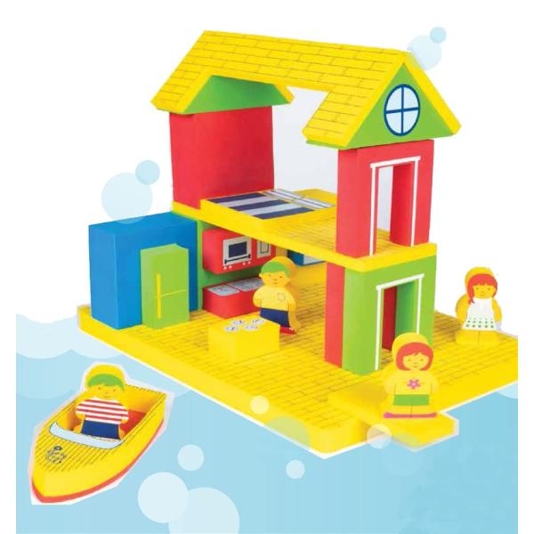 商品名: BathBlocks フローティングアドベンチャーハウス BathBlocks Floating Adventure House Bath Toy Pool Toy in Science Museums and Childrens...