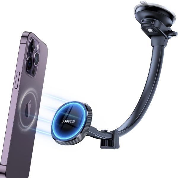 商品名: APPS2Car Magsafeカーマウント用に設計 車載電話ホルダーマウント Magsafe iPhone 15 14 13 12シリーズ用 APPS2Car Designed for Magsafe Car Mount, Ca...