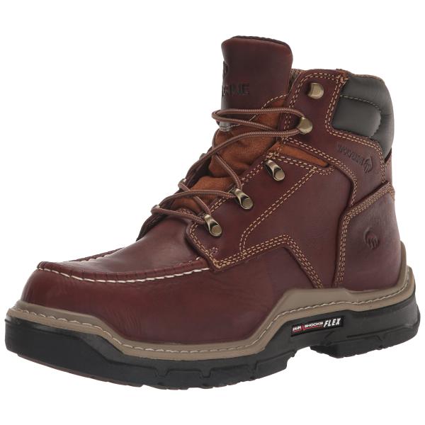 商品名:  Wolverine Men's Raider DuraShocks Moc Toe CarbonMax 6" Construction Boot, Peanut, 10.5ブランド: Wolverine商品サイズ: 10.5高さ...