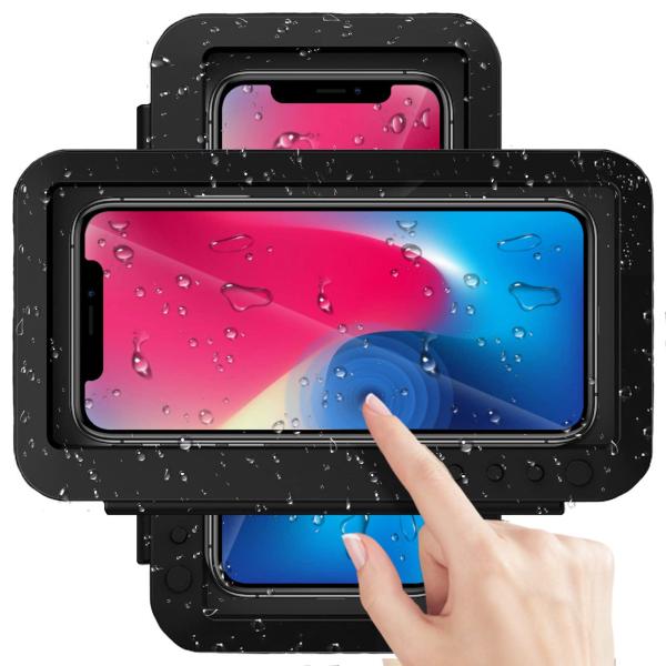 商品名:  Shower Phone Holder Waterproof - Anti Fog High Sensitivity Touch Screen, 360°Rotation Wall Mount Shower Case for P...