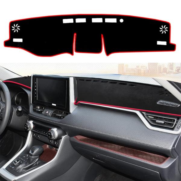 商品名: YOFAMO ダッシュボードカバー ダッシュカバー マットパッド カーペット カスタムフィット トヨタ RAV4 アクセサリー 2019 2020 2021 2022 アクセサリー 滑り止め センターコンソールプロテクター カバー...