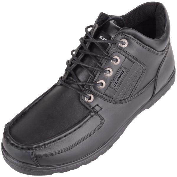 商品名:  ABSOLUTE FOOTWEAR Mens Slip On Lace Up Smart Casual Business Work School Formal Ankle Boots Shoes - Black - US 12ブ...
