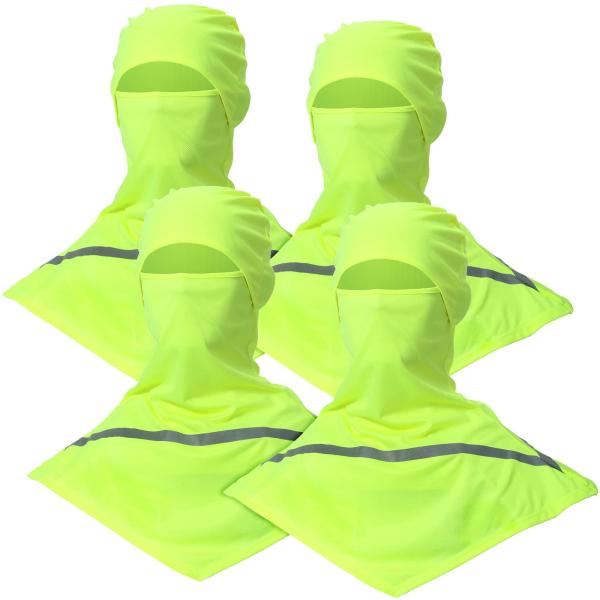 商品名: Seematn 4 Pieces Summer Balaclava Sun Protection Full Face Balaclava with Reflective Strip Cooling Breathable Long ...