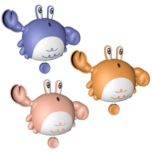 商品名:  NEXTAKE 3PCS Pull and Go Crab Bath Toy, Funny Crab Toy Wind-up Crab Tub Toy Crab Bathtub Toy Pull &amp; Go Water T...