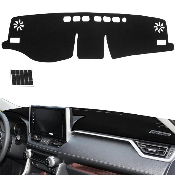 商品名:  TUCAREST Dashboard Cover Fit for 2019 2020 2021 2022 Toyota RAV4 Flannel Nonslip Car Dash Board Mat Sunshade No-Gl...