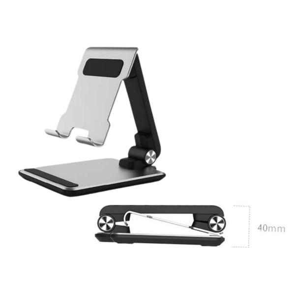 商品名: 携帯電話スタンド 完全折りたたみ式 調節可能 卓上携帯電話ホルダー (シルバー) JBGold Cell Phone Stand, Fully Foldable, Adjustable Desktop Phone Holder (...