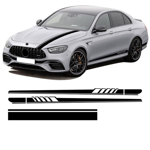 商品名: メルセデスベンツEクラスW213E63AMG E53 S E43 S213 A238 C23820213個車フードデカールエディション1サイドストライプスカートステッカーに適合 Fit for Mercedes Benz E Cl...