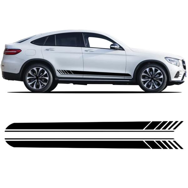 商品名: メルセデスベンツGLCクラスX253クーペC253GLC250GLC300 GLC43GLC63AMGアクセサリーエディション1サイドストライプスカートステッカーデカールに適合 Teptdirio Fit for Mercedes...