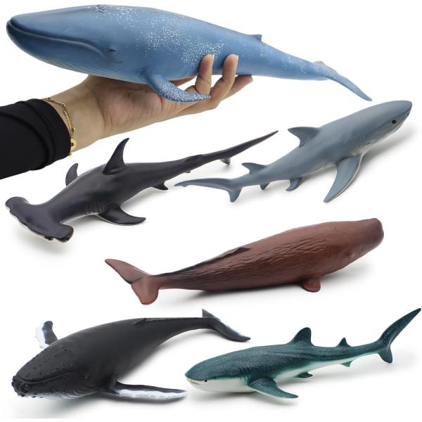 商品名:  Mostop Sea Animal Toy for Kids 6 Pack 14.5'' Large Size Ocean Sea Marine Animal Figures, Realistic Ocean Sea Creat...