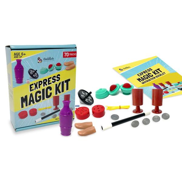 商品名:  BUDDLETS Express Magic Kit for Kids with up to 70 Mind-Blowing Tricks Included, Featuring Our Magic Wand for Your ...