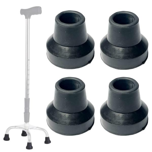 商品名:  Quad Crutches Tips for Walking &amp; Standing Stick Cane Replacement, Extra Stability, Rubber, 4 Pcs (1/2")ブランド: M...