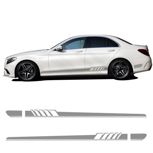 商品名: メルセデスベンツに適合W205C180C200C63AMGサイドスカートボディガーランドエディション1サイドストライプデカールステッカー Teptdirio Fit for Mercedes Benz W205 C180 C200...
