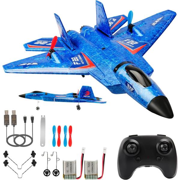 商品名:  RC Plane, F22 RC Airplane Fighter Ready to Fly, 2.4Ghz 2 Channel Remote Control Plane, RC Airplanes Toy for Boys G...