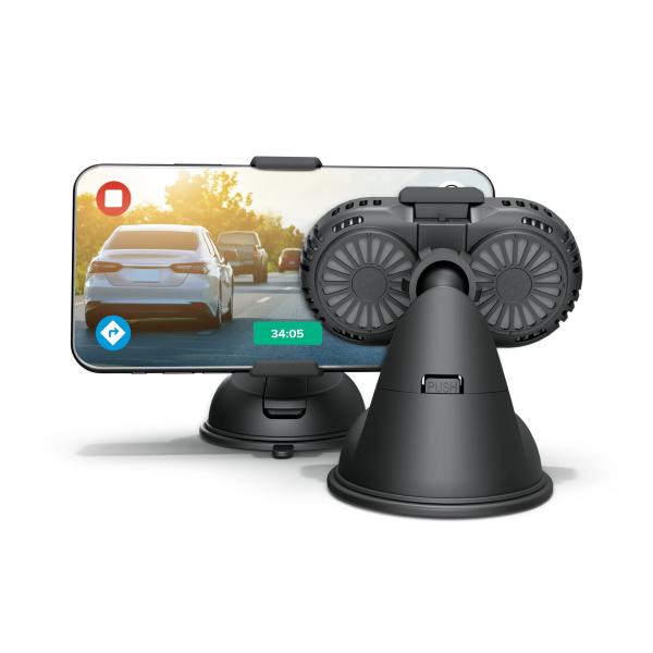 商品名: スマホ タブレット 冷却ファン 14 DRIVER Car Cell Phone Holder Mount 2022 with Semiconductor Cooling Fan Secured Lock Device Hands...