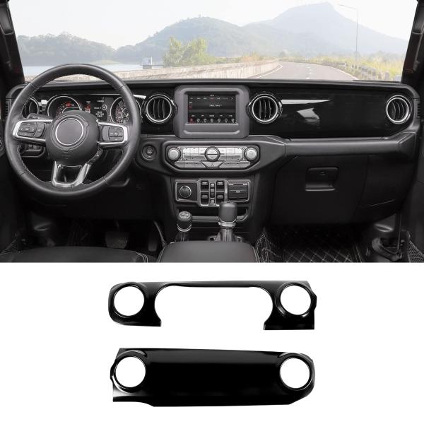 商品名:  RT-TCZ Center Console Trim Cover Dashboard Control Panel Cover Decorative Interior Accessories for Jeep Wrangler J...