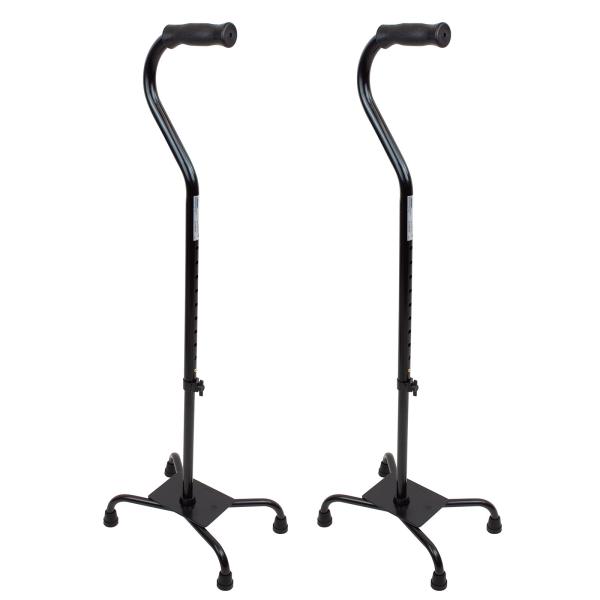 商品名:  Dynarex Quad Cane Bariatric, Large Base, Provides Maximum Mobility Support in a Stable One-Hand Walking Aid, 500 P...