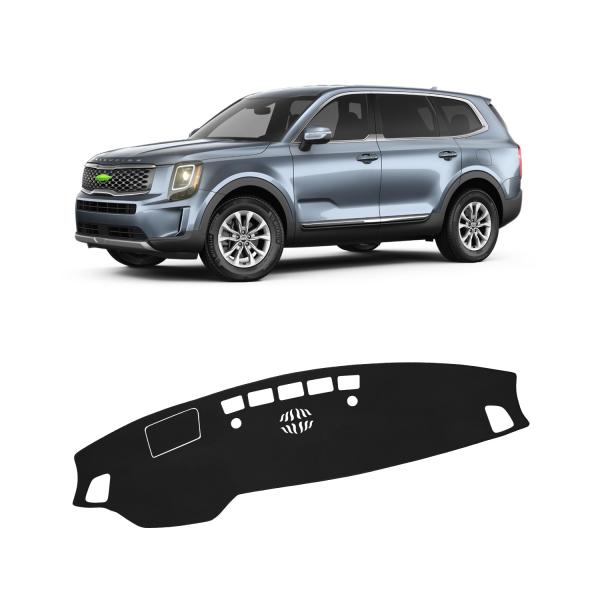 商品名: FIILINES ダッシュカバー 2020 2021 2022 2023 Kia Telluride ダッシュボードマット テルライドアクセサリー メッシュダッシュマット サンシェード 滑り止めプロテクター グレアなし FIILI...