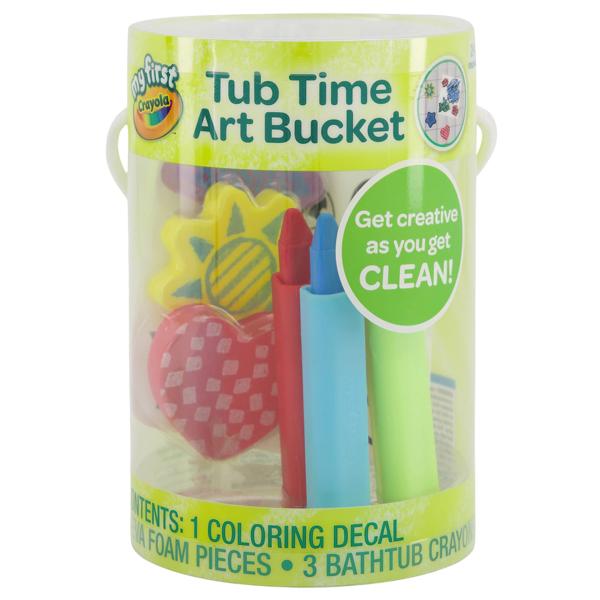 商品名: My First Crayola タブタイム アートパック バケツ Crayola Taste Beauty My First Tub Time Art Pack, Bath-Time Toys with Red, Green, ...