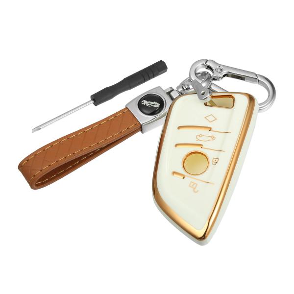 商品名:  X AUTOHAUX Key Fob Remote Control Key Cover Case for BMW 1 2 3 5 6 7 Series X1 X2 X3 X5 X6 Soft TPU Anti-dust Full...