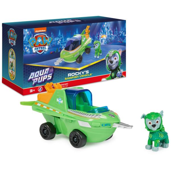 商品名: Paw Patrol Aqua Pups Rocky Transforming Sawfish Vehicle with Collectible Action Figure, Kids Toys for Ages 3 and up...