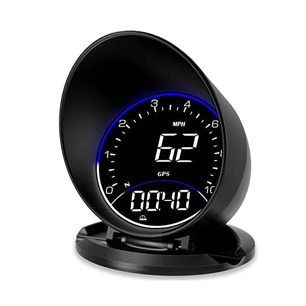 商品名: ACECAR デジタルGPSスピードメーター 車ユニバーサルHUDヘッドアップディスプレイ GPS速度MPH付き 走行方向コンパス 高度走行距離 超過アラーム HDディスプレイ 全車両用 (G6) ACECAR Digital G...