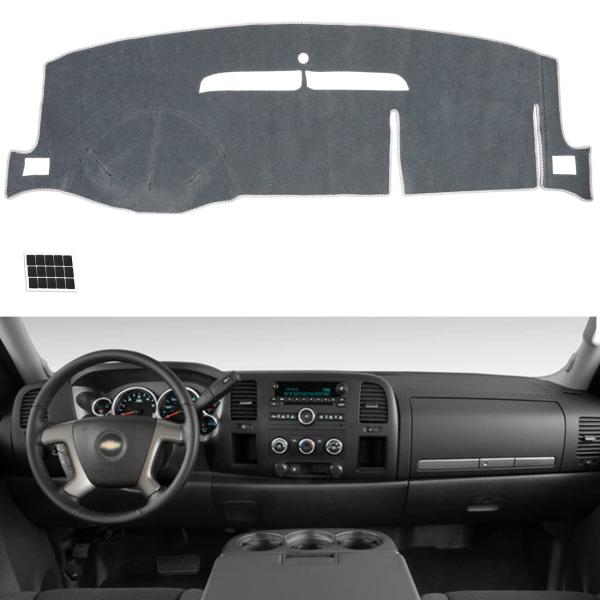 商品名:  TUCAREST Dashboard Cover Fit for 2007-2014 GMC Sierra 1500, 2500 HD, 3500 HD Denali/SLT, Chevrolet Silverado LTZ, ...