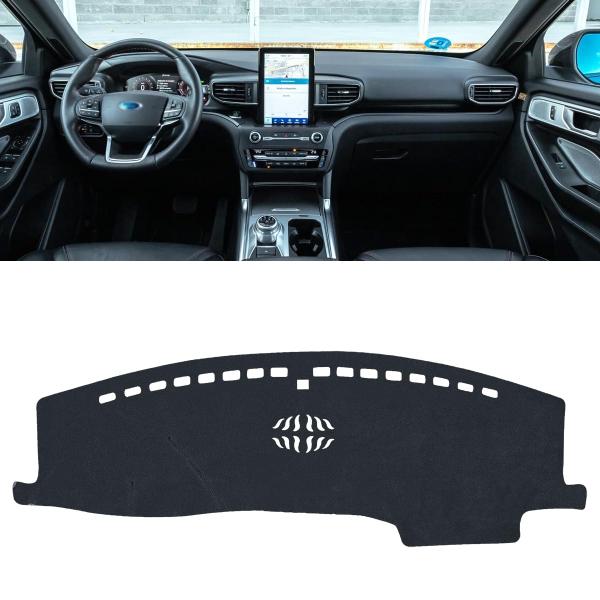 商品名:  TUCAREST Dashboard Cover Fit for 2020-2023 Ford Explorer Flannel Nonslip Car Dash Board Mat Sunshade No-Glare and ...