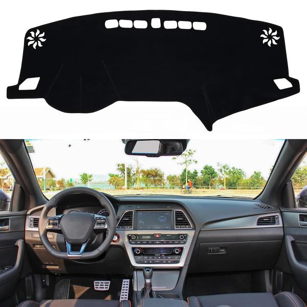 商品名:  SENSHINE for Hyundai Sonata 2015 2016 2017 2018 2019 Dashboard Cover Center Console Cover Dash Mat Carpet Protecto...