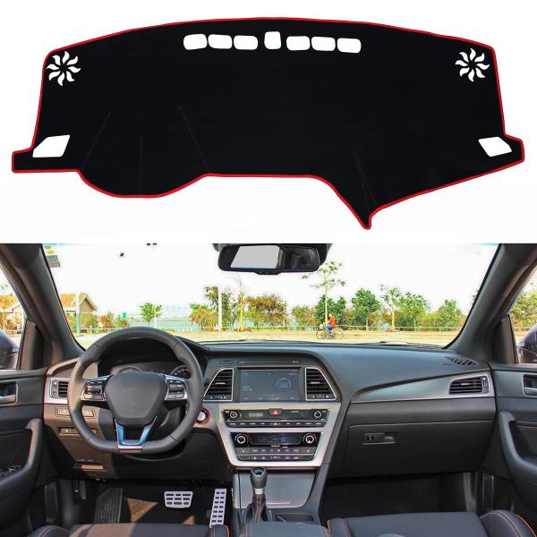 商品名:  SENSHINE for Hyundai Sonata 2015 2016 2017 2018 2019 Dashboard Cover Center Console Cover Dash Mat Carpet Protecto...
