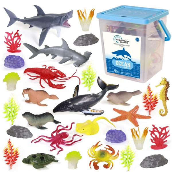 商品名: BIWASE PVCアニマルオーシャン BIWASE Ocean Sea Animal Figure Toys for Kids, GRS Friendly Recycled Realistic Toys Including Sh...