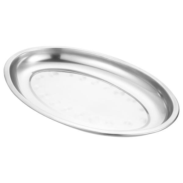 商品名:  Cabilock 1pc Plate Fruit Trays Microwave Stainless Steel Kids Decor Steaming Pot Fish Serving Tray Fish Serving Pl...